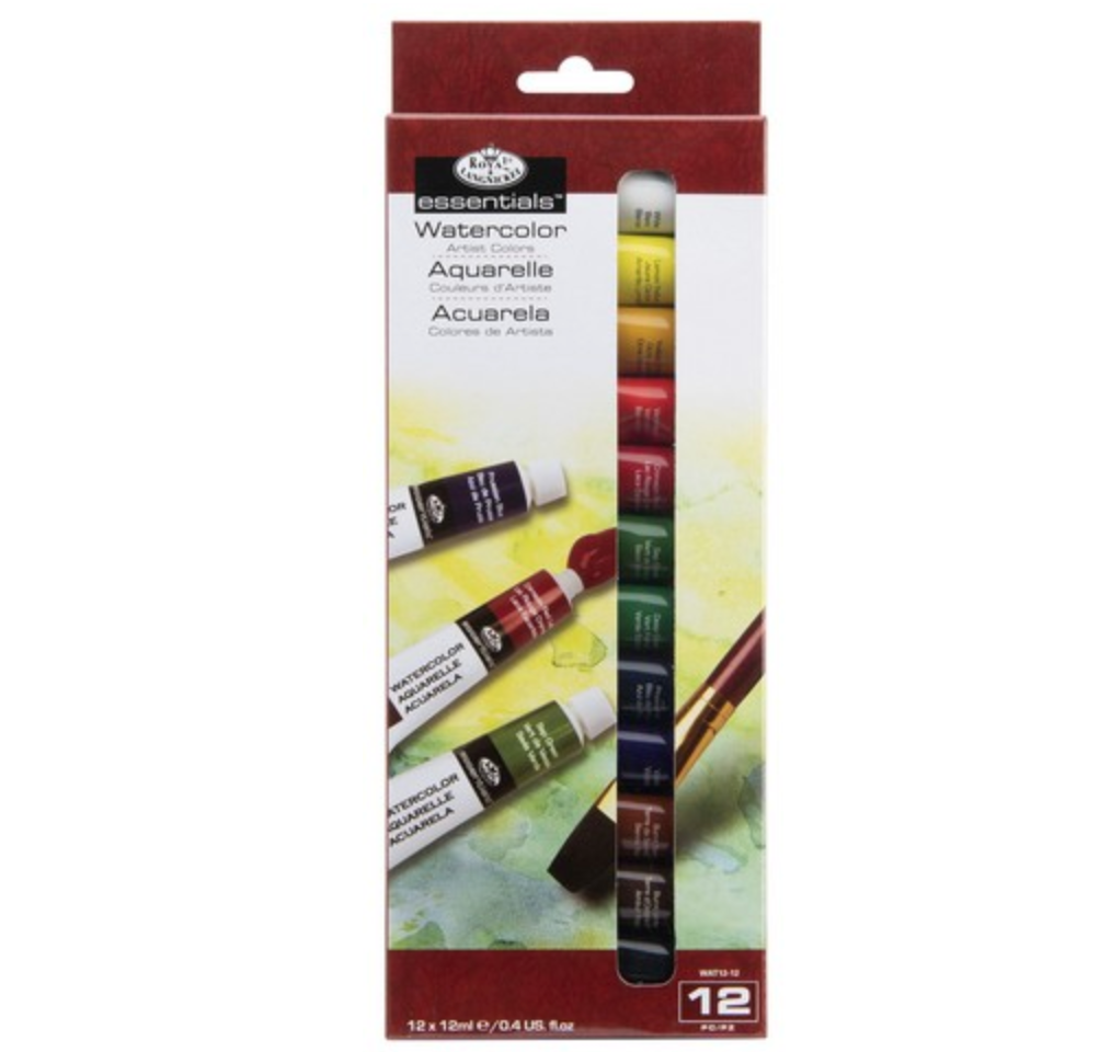 Essentials Artist Paint 12ml Watercolor 12 Color Pack– Griffy's Art Supply